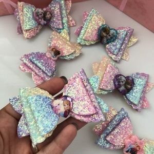 Accessories | Frozen Elsa Anna Cute Sparkly Hair Clips | Poshmark